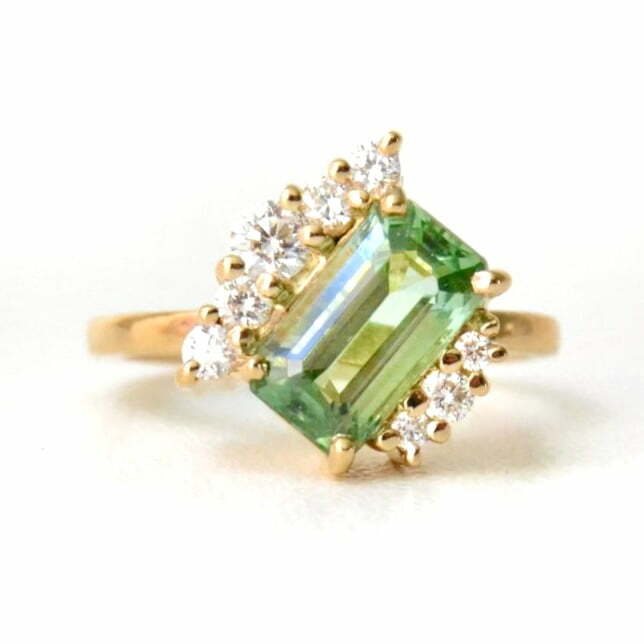 Tilted Tourmaline Ring - Anpé Atelier CPH