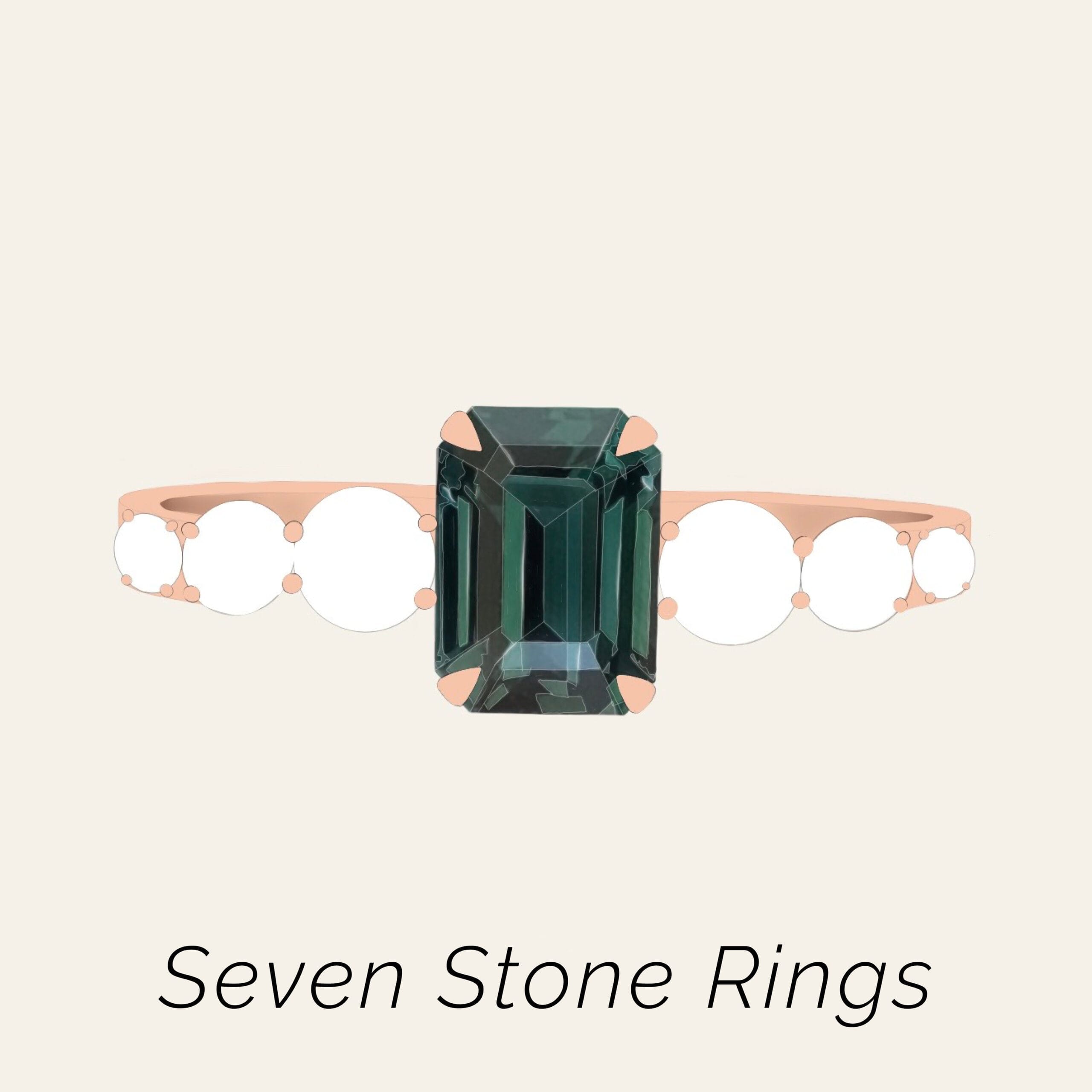 Seven Stone Rings - Create your own design - Anpé Atelier cph