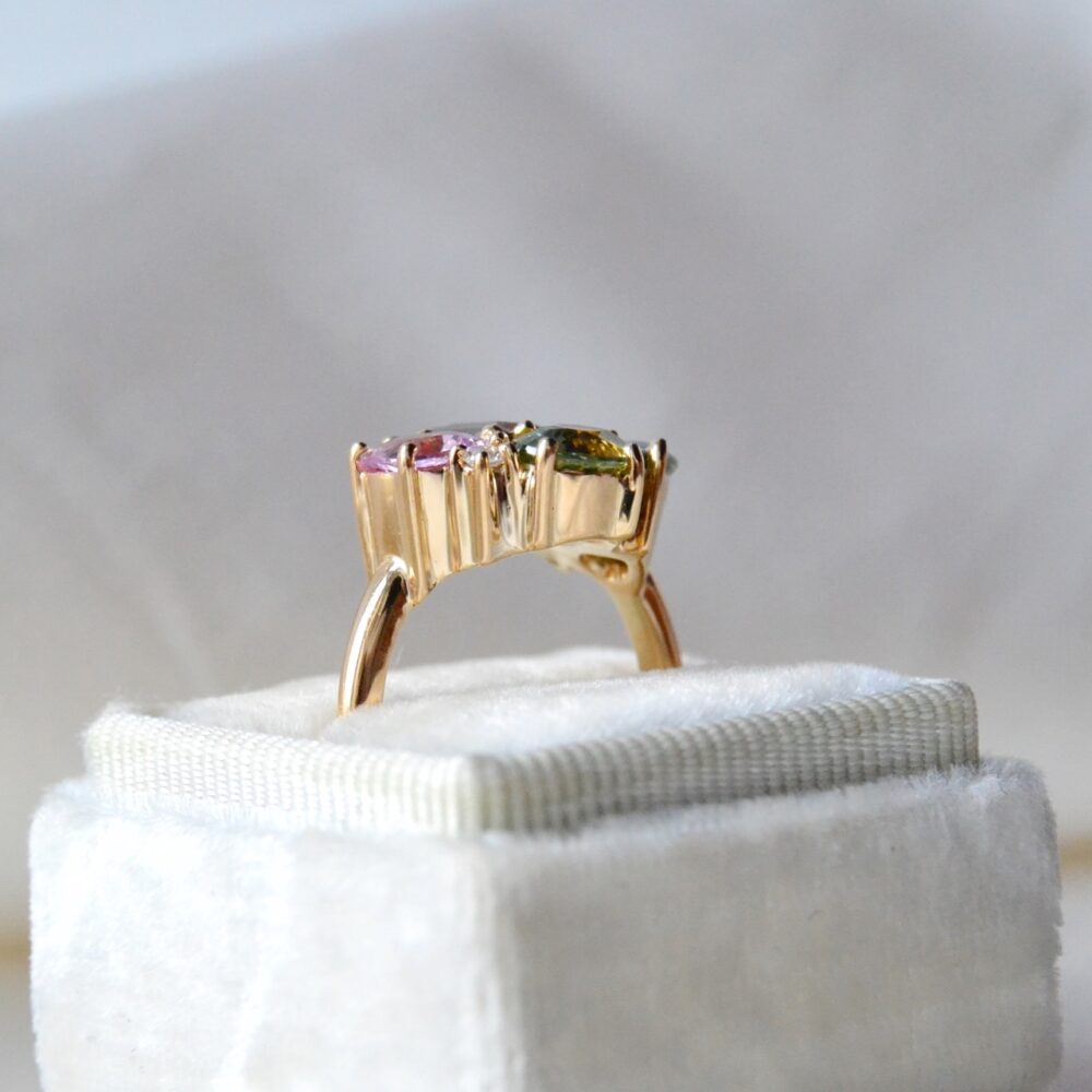 Birthday ring with sapphires and diamonds - Anpé Atelier CPH