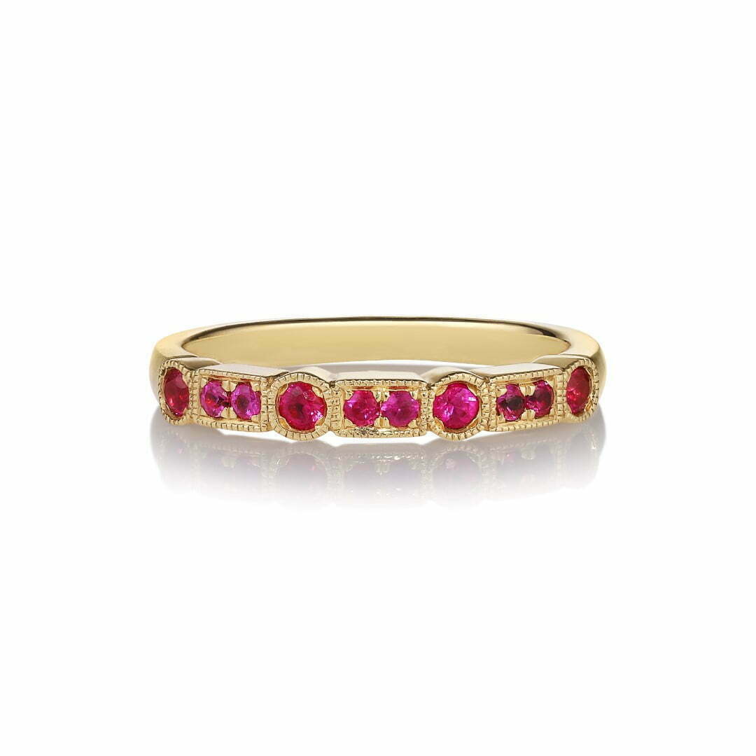 Hot pink sapphire ring - Trine Ji Hot Pink - Anpé Atelier CPH