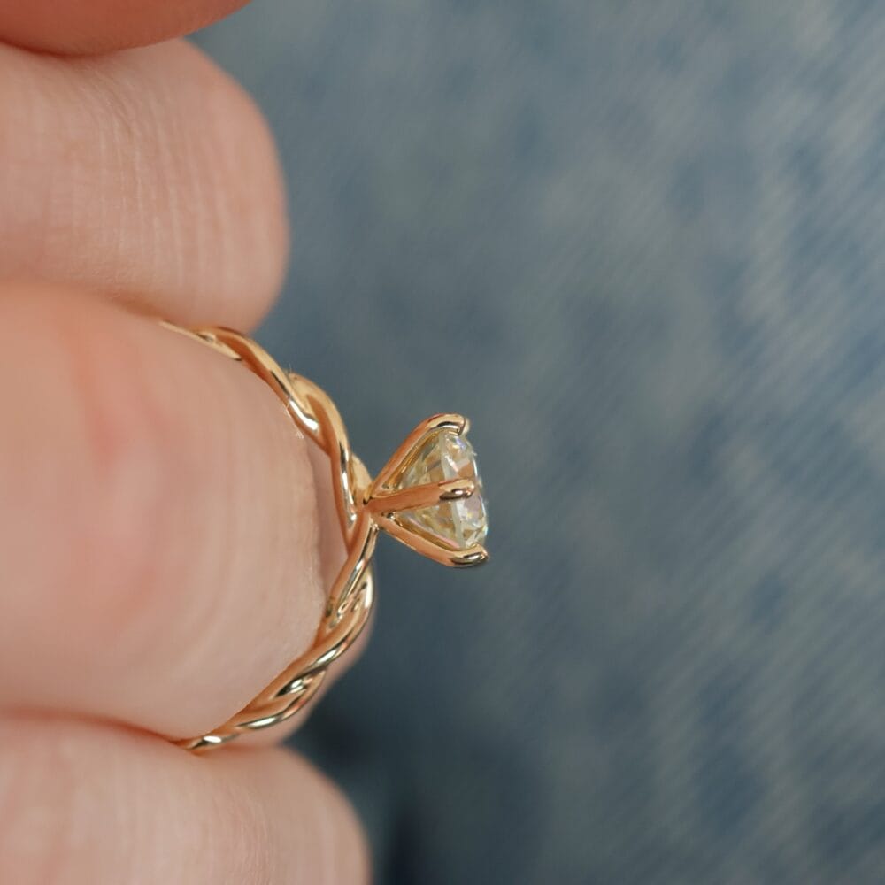 Repurposed diamond ring with hidden detail - Anpé Atelier CPH