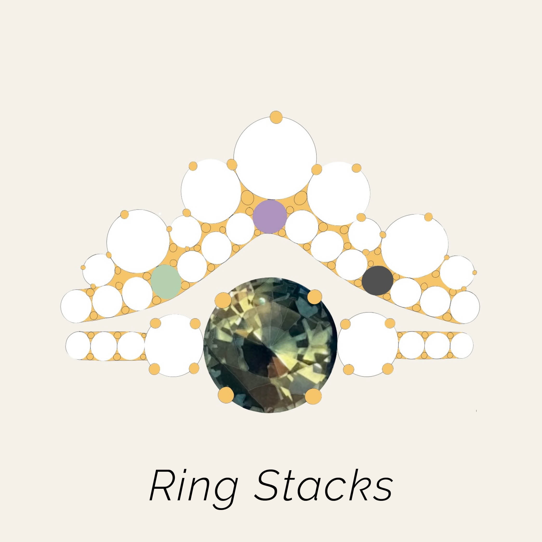 Ring Stacks - Find inspiration for unique rings - Anpé Atelier cph