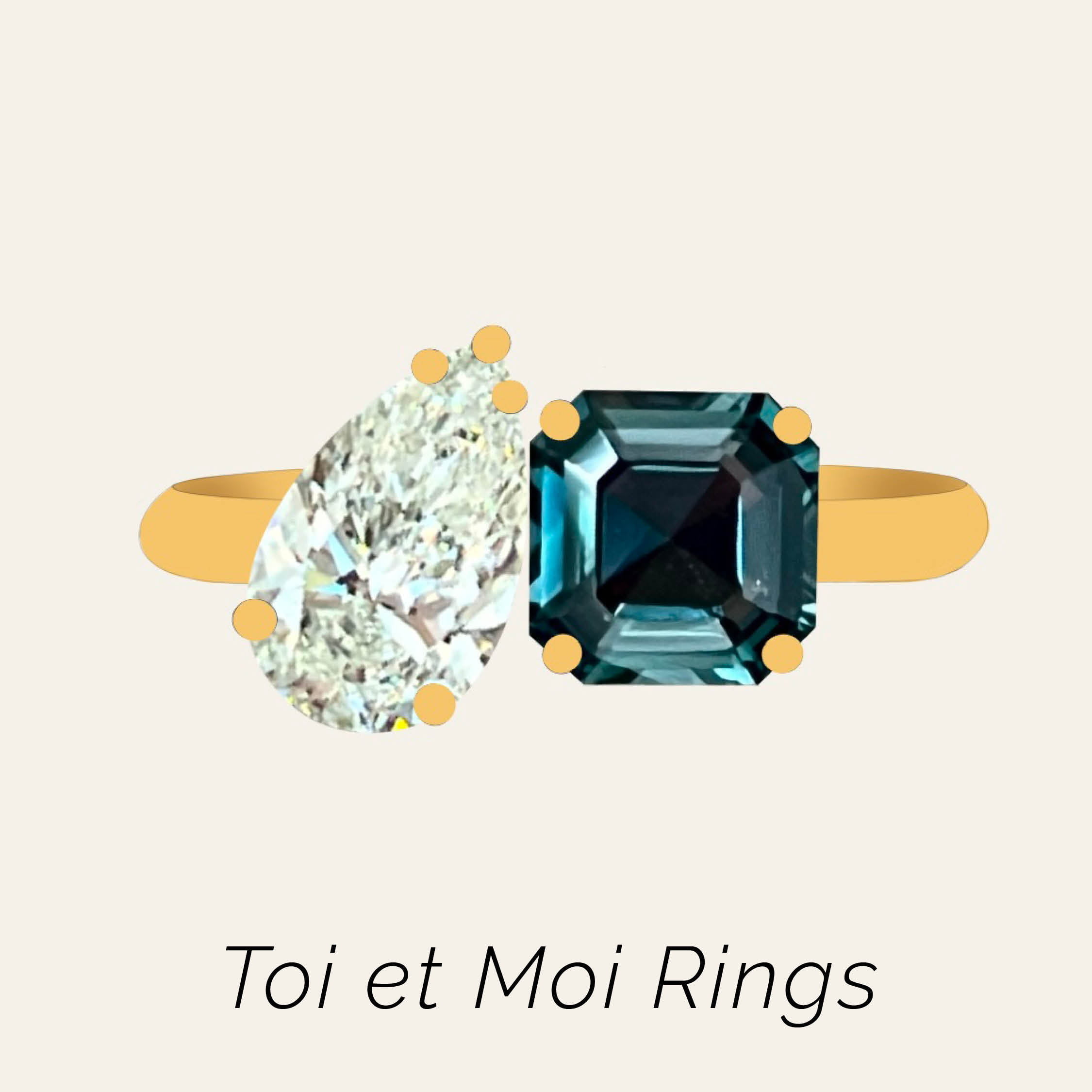 Toi et Moi Rings - Find unique bespoke rings - Anpé Atelier cph