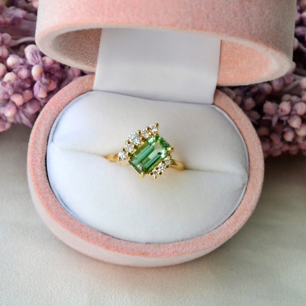 Tilted Tourmaline Ring - Anpé Atelier CPH