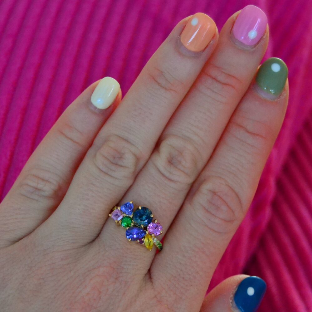 Gemstone Cluster Ring - Anpé Atelier CPH