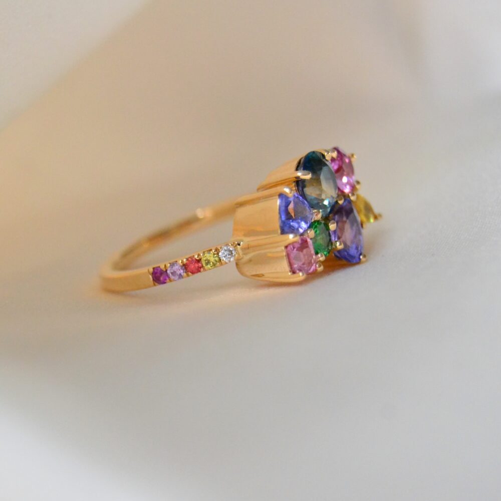 Gemstone Cluster Ring - Anpé Atelier CPH